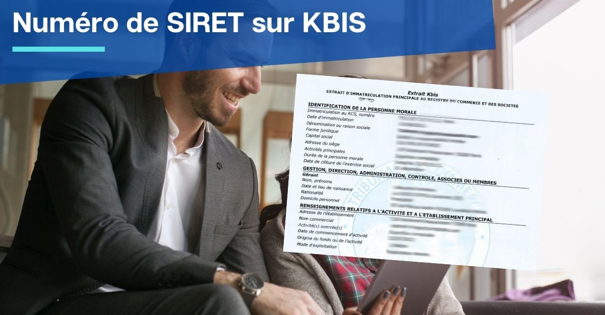 Numéro de SIRET sur extrait KBIS